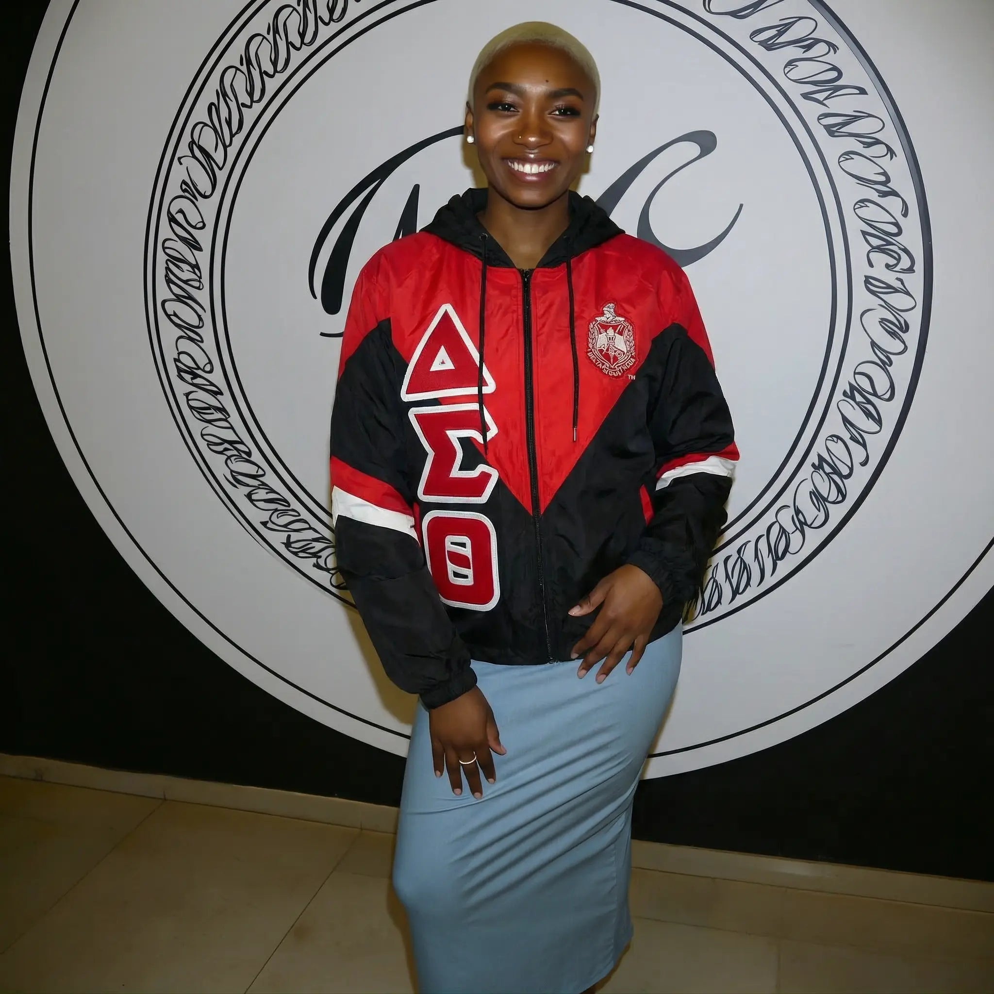 Delta Sigma Theta Windbreaker | Great Greek Apparel - Great Greek Apparel
